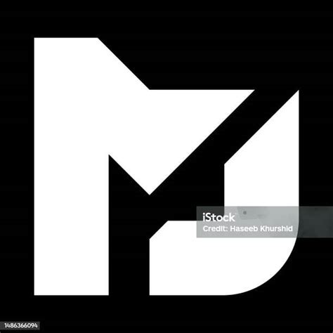 최소한의 Mj 로고 고급 배경에 Jm 편지의 아이콘입니다 Mj 모노그램 이니셜을 기반으로 한 로고 아이디어 전문적인 다양한 문자