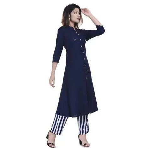 Rayon Kurti Pant Set Hand Wash At Rs Piece In Jaipur Id