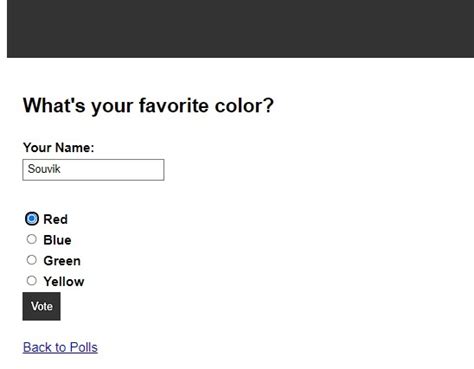 Voting System Project Using Django Framework