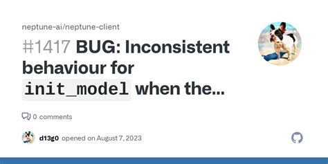 Bug Inconsistent Behaviour For `initmodel` When The Model Is In The