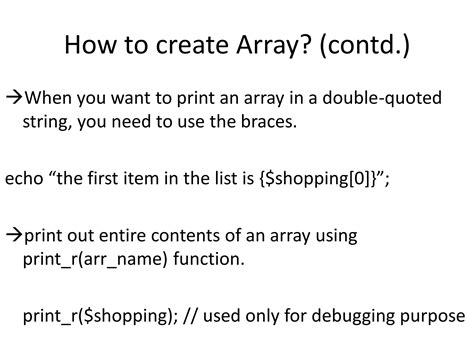 41 Php Arrays Ppt