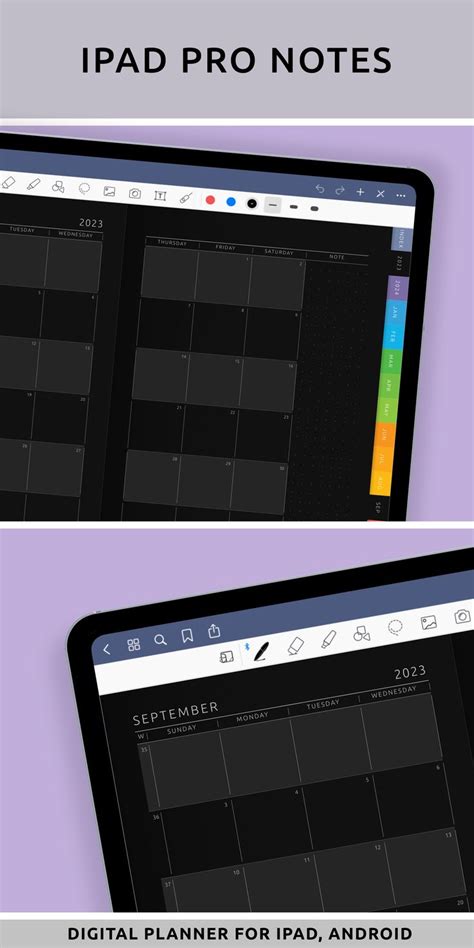 IPad Pro Notes Digital Planner Template Goodnotes Notes Ideas Goodnotes 5 Templates Digital