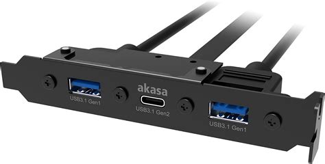 Akasa Usb 3 1 Gen 2 Internal Adapter Cable With Dual Gen 1 Type A Ports Full Height Pci