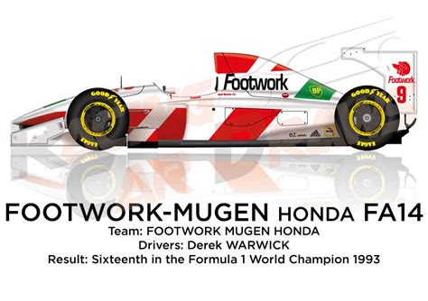 Footwork Mugen Honda Fa14 N 9 In The Formula 1 Champion 1993