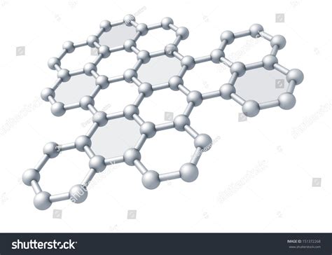 Graphene Molecule Structure Fragment Schematic Model Stock Illustration 151372268 Shutterstock
