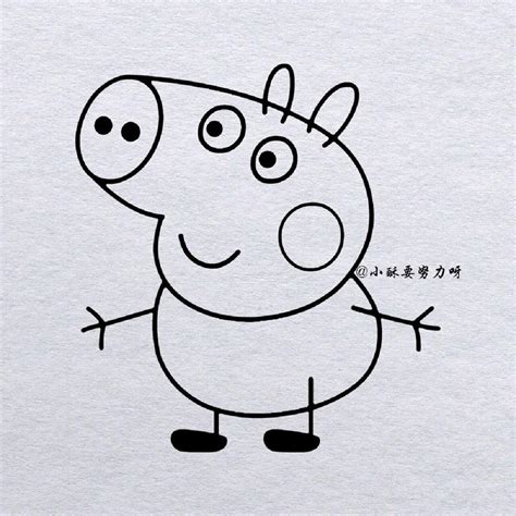 简单九步画出可爱小猪简笔画 学画小猪简笔画可爱 画趣文库（我爱生活）