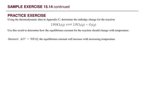 Ppt Sample Exercise 151 Writing Equilibrium Constant Expressions