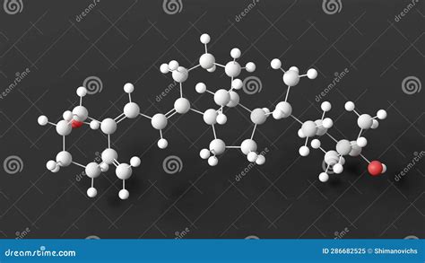 Calcifediol Molecule Molecular Structure Vitamin D Ball And Stick 3d Model Structural