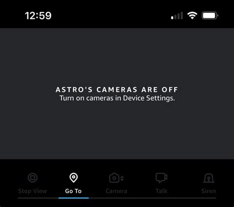 “astros Cameras Are Offline” Error Message Ramazonastro