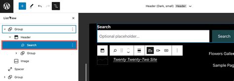 how to use the search block in wordpress fse inmotion hosting