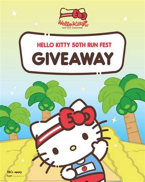 Now Till 13 August 2024 Sanrio Store Singapore 50th Anniversary Hello Kitty Run Fest Giveaway