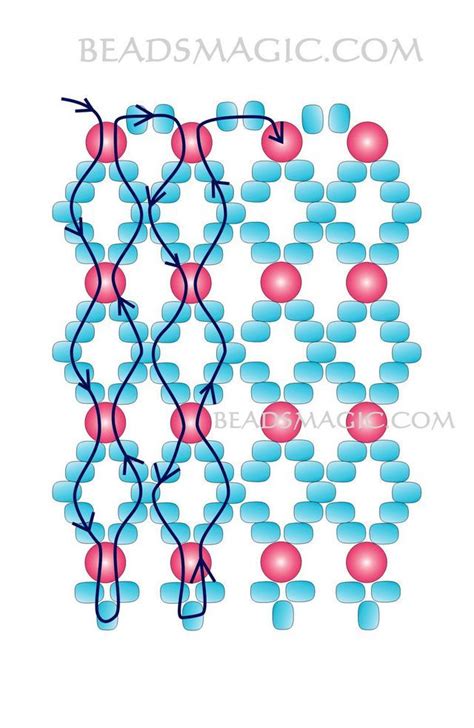 Beadweaving Tutorial How To Do Horizontal Netting Stitch Artofit