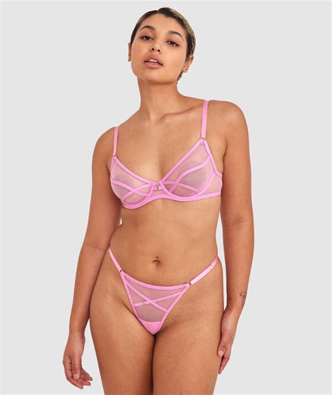 Bras N Things Night Games Simply Sexy Push Up Bodysuit Pink