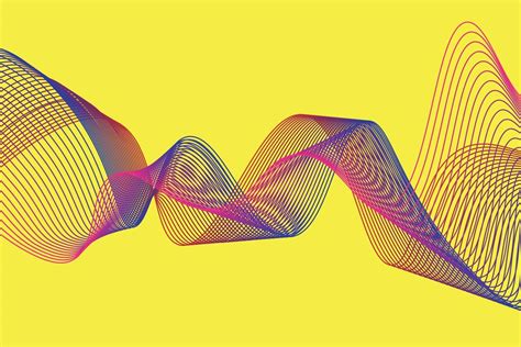 Colorful Gradient Wave Line Fluid Abstract Background Suitable For Landing Page And Computer