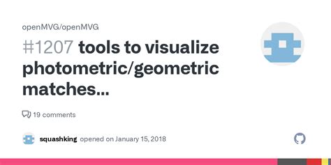 Tools To Visualize Photometricgeometric Matches Correspondences · Issue 1207 · Openmvgopenmvg