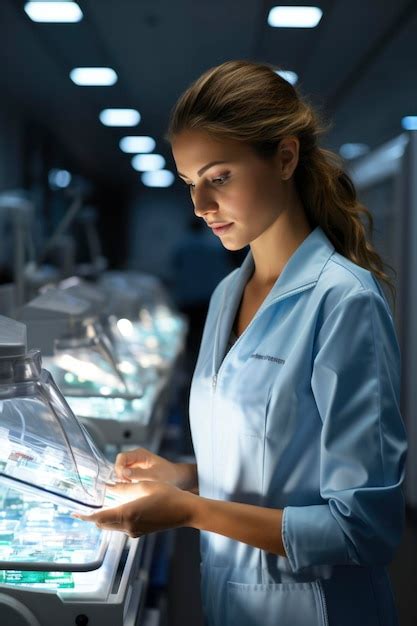 Premium Photo Dedicated Nurse Monitoring Newborn In A Neonatal Incubator