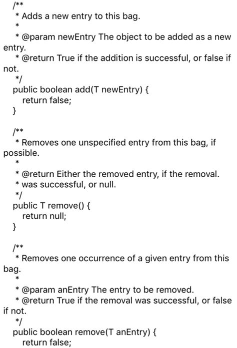 Solved Exercise 1 Arraybag Attached Files Srczip1966 Kb