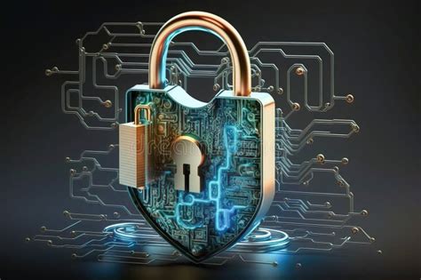 Cybersecurity And Blockchain Technology Securing Digital Transactions Ai Generated Stock