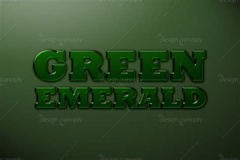 Green Emerald Photoshop Style Design Panoply