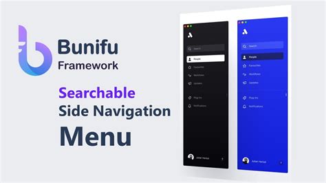 C Tutorial Searchable Modern Side Navigation Menu ~ Bunifu Framework Youtube