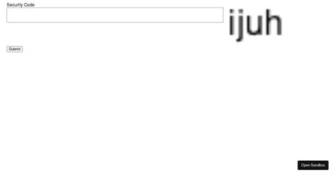 Simple Captcha With React Codesandbox