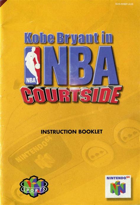 Kobe Bryant In Nba Courtside Nintendo Box Cover Art Mobygames