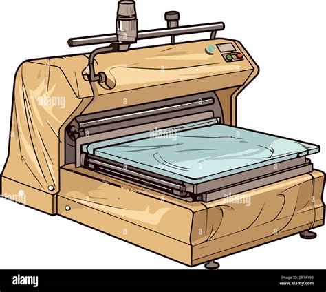 Old Inkjet Printer Stock Vector Images Alamy