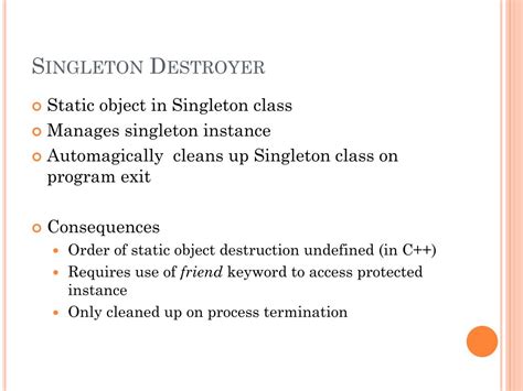 Ppt To Kill A Singleton Factory Method Pattern Powerpoint