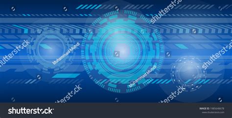 Futuristic Vector Technology Background Light Blue Stock Vector Royalty Free 1985648678