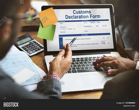 Customs Declaration Image And Photo Free Trial Bigstock