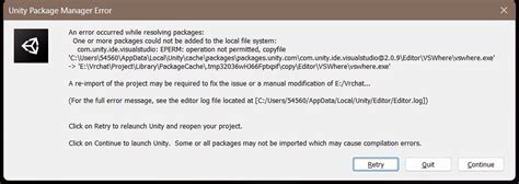 Eperm Operation Not Permitted Copyfile Unity Engine Unity Discussions