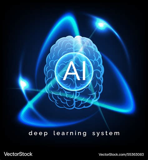 Artificial Intelligence Website Template Vector Image