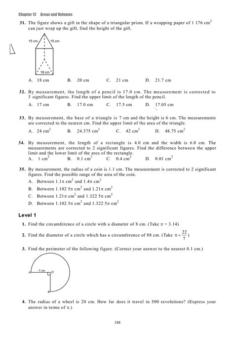 Chapter 12 Areas And Volumes 31 The Figure StudyX