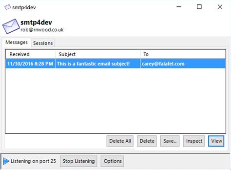 test sending email without an smtp server by falafel software