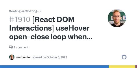 React Dom Interactions Usehover Open Close Loop When Floating Element