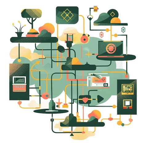 illustration of a microservices architecture for a web application premium ai generated image