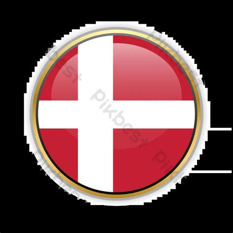 Vector Buttons Button Flag Design Template Denmark Png Images Eps Free Download Pikbest