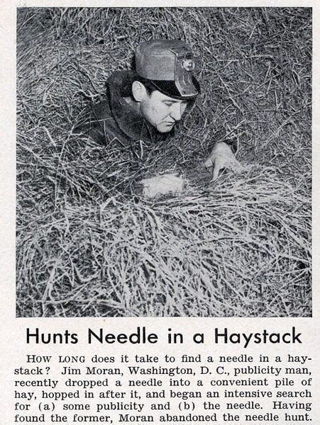 Finding A Needle In A Haystack