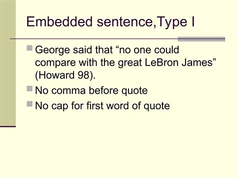 Embedded Quotes For Literary Writing Ppt