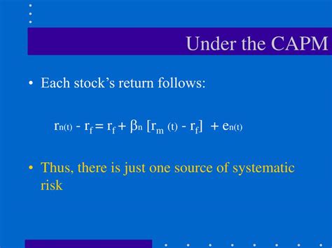 PPT Applications Of The CAPM APT PowerPoint Presentation Free Download ID