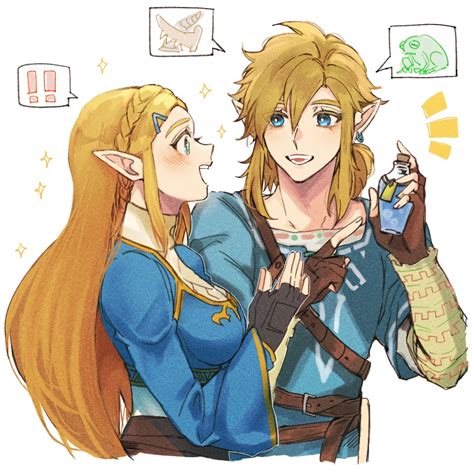 [botw] Zelda X Link Art By Mkrbyi9 R Zelink