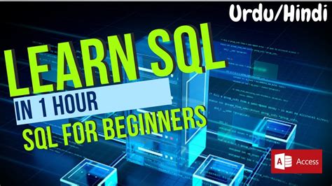 Learn Sql In One Hour Sql For Beginner Sql Tutorial For Ms Accesssql