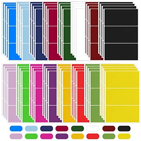 192 Pieces Rectangular Color Coding Labels Stickers 2 X 4 Inch 16 Assorted Colored Inventory