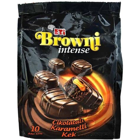 خرید و قیمت مینی کیک اتی براونی Eti Browni Intense Cikolatali Karamelli با مغز کارامل 10 عدد ترب