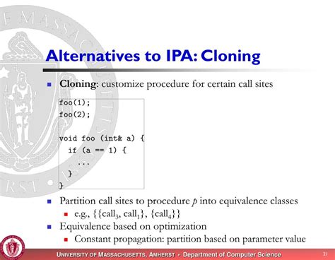 Ppt Advanced Compilers Cmpsci 710 Spring 2003 Interprocedural