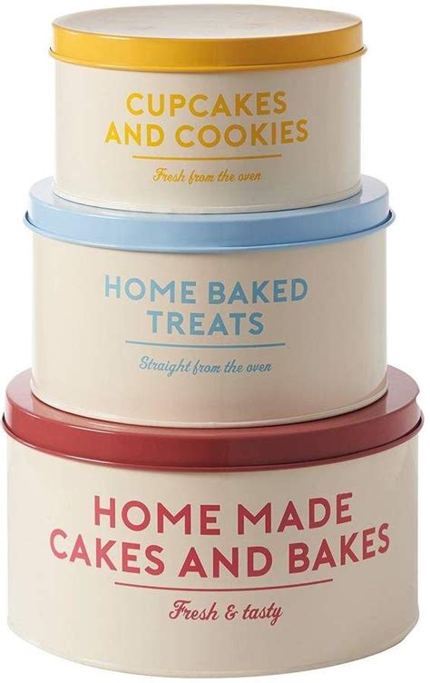 Bakers Authority Set Of 3 Cake Tins