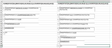 Excel Offset Formula Logic Clarity Stack Overflow