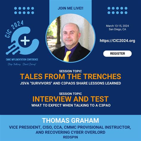 Cic Cmmc Implementation Conference On Linkedin Cmmc Cui Nist Cyber Cybersecurity Cmmc