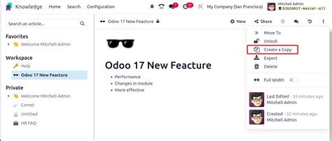 Knowledge In Odoo Odoo V Enterprise Edition Book