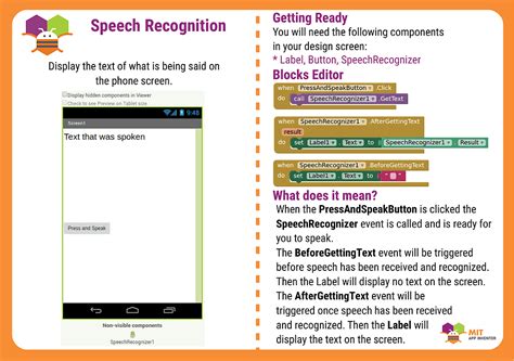 How Do I Use The Voice Recognition Mit App Inventor Help Mit App
